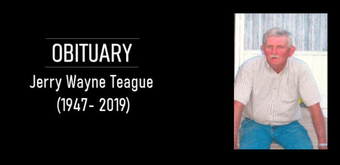 Obituary- Jerry Wayne Teague (1947-2019) | Resident News Network