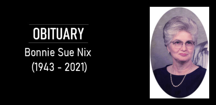Obituary – Bonnie Sue Nix (1943-2021) | Resident News Network